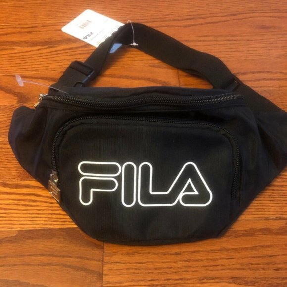 Fila | Bags | Nwt Fila Sport Fanny Waist Pack Black White Logo | Poshmark